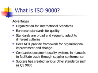 Qs 9000 | PPT | Business Administration | Business