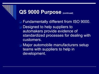 Qs 9000 Training Slides | PPT