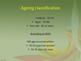 Unique Features of Geriatric Patients | PPT