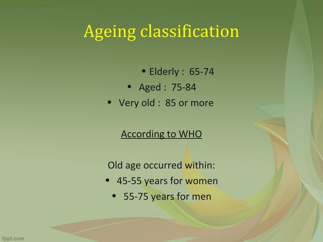 Unique Features of Geriatric Patients | PPT