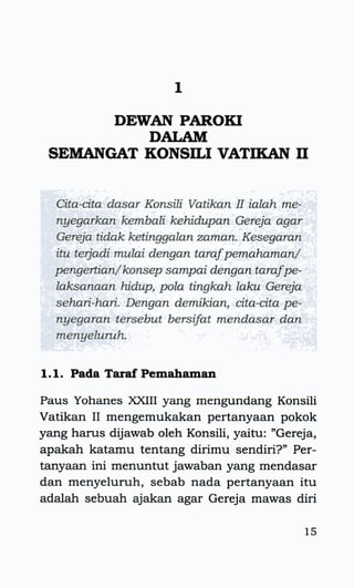 seputar dewan paroki | PDF
