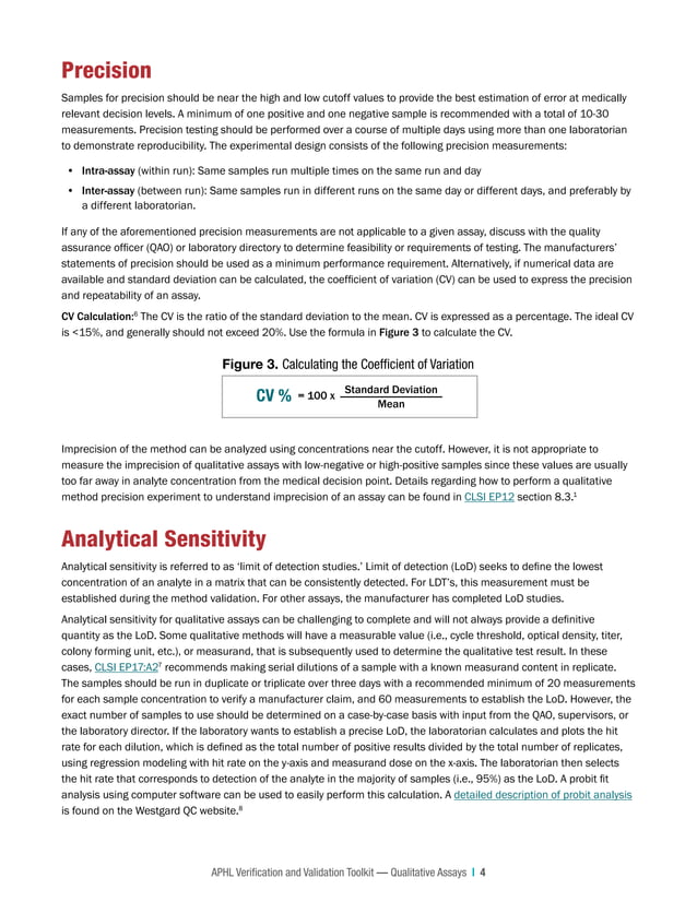 Verification And Validation Toolkit Determining Performance Characteristics Of Qualitative