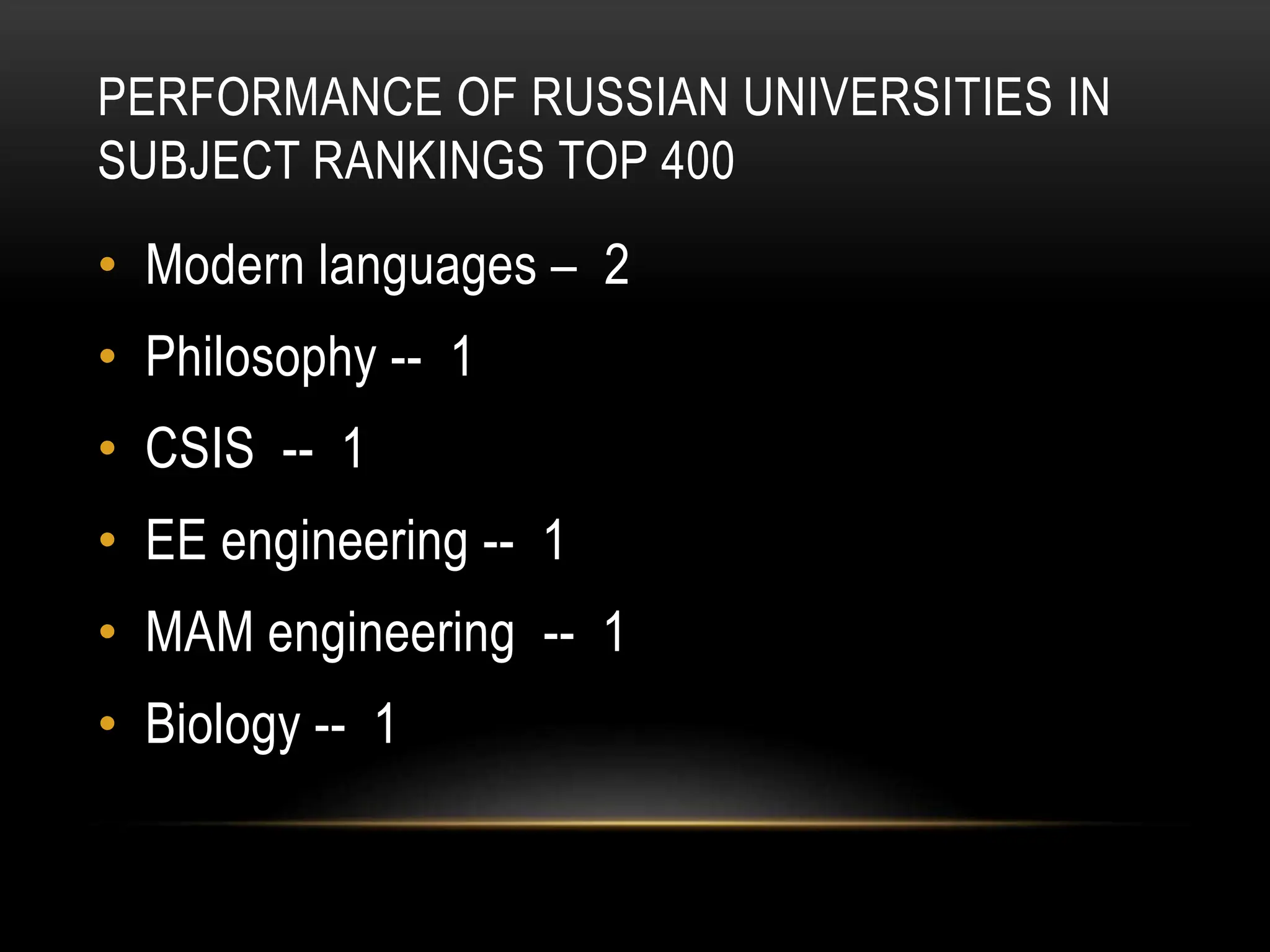 QS and THE subject rankings compared.pptx