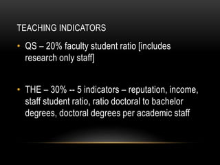 QS and THE subject rankings compared.pptx