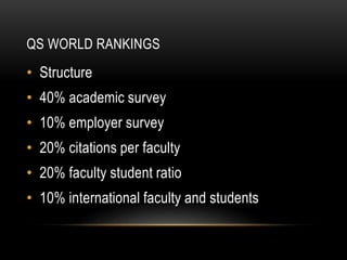 QS and THE subject rankings compared.pptx