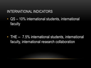 QS and THE subject rankings compared.pptx