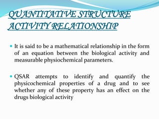Qsar | PPTX | Chemistry | Science
