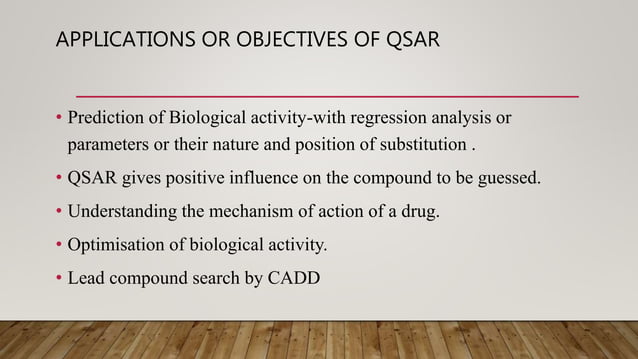 QSAR | PPTX | Chemistry | Science