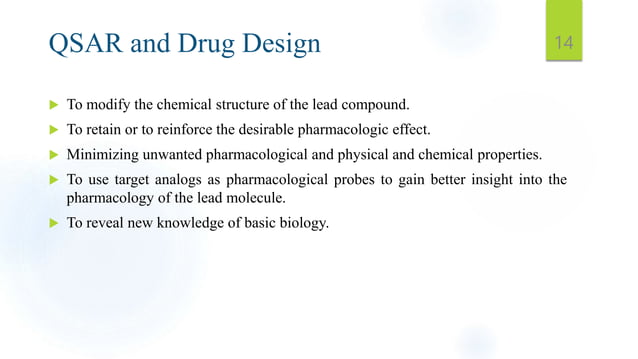 QSAR.pptx | Chemistry | Science