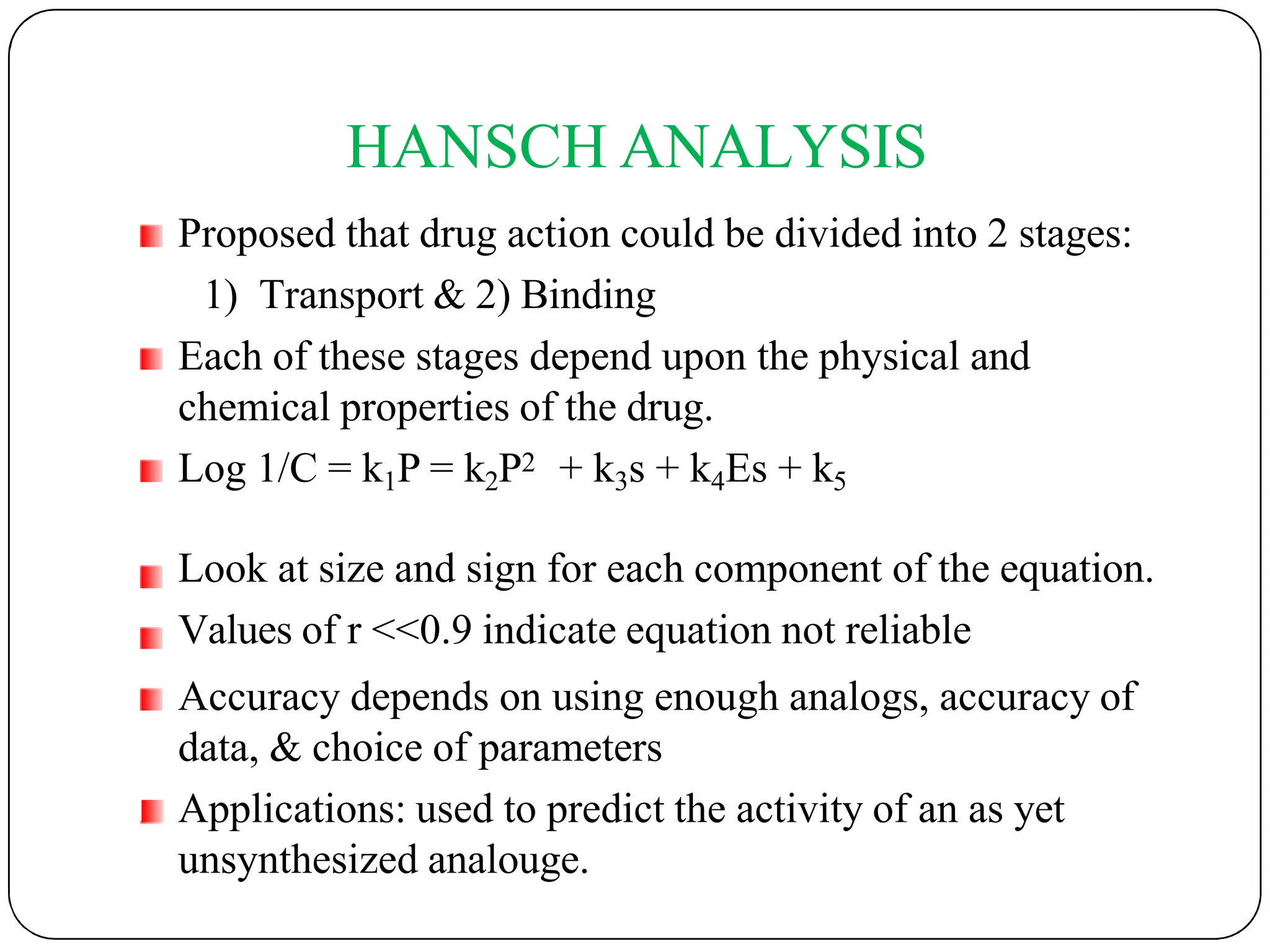 Quantitative Structure Activity Relationship Ppt