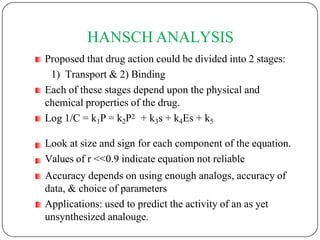 Quantitative Structure Activity Relationship | PPTX