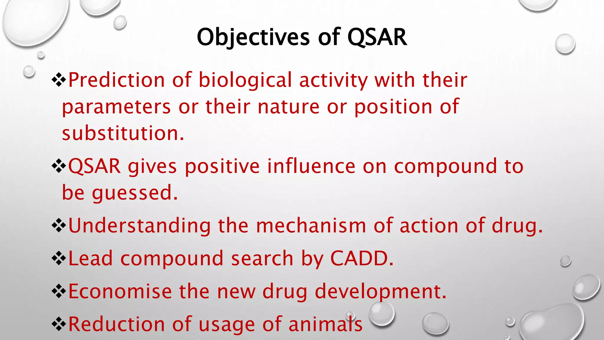 QSAR presentation | PPTX
