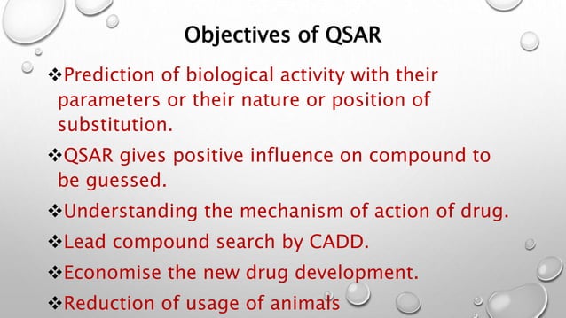 QSAR presentation | PPT