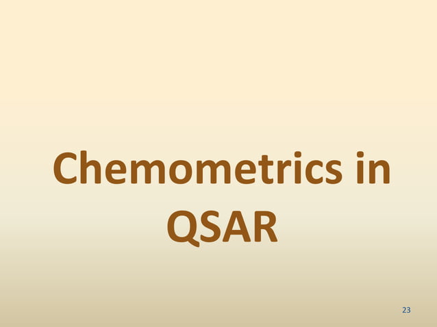 QSAR | PPTX | Chemistry | Science