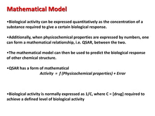 QSAR (Quantitative Structural Activity Relationship) | PPT