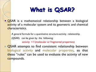 Qsar and drug design ppt | PPT