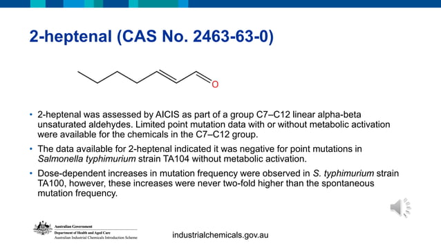 QSAR Assessment Framework Presentation Australian Industrial Chemicals ... QSAR Assessment Framework Presentation Australian Industrial Chemicals ...