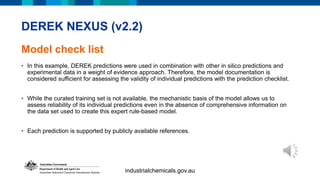 QSAR Assessment Framework Presentation Australian Industrial Chemicals ...