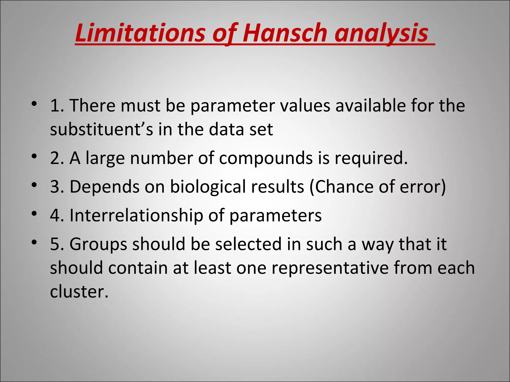 Qsar by hansch analysis | PPT