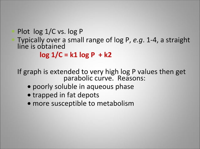 Qsar by hansch analysis | PPT | Chemistry | Science