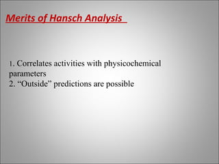 Qsar by hansch analysis | PPT
