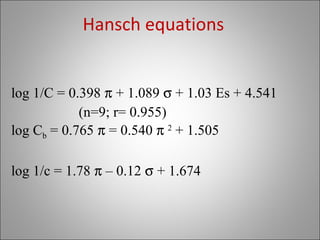 Qsar by hansch analysis | PPT