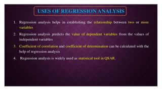statistical tools used in qsar analysis | PPTX