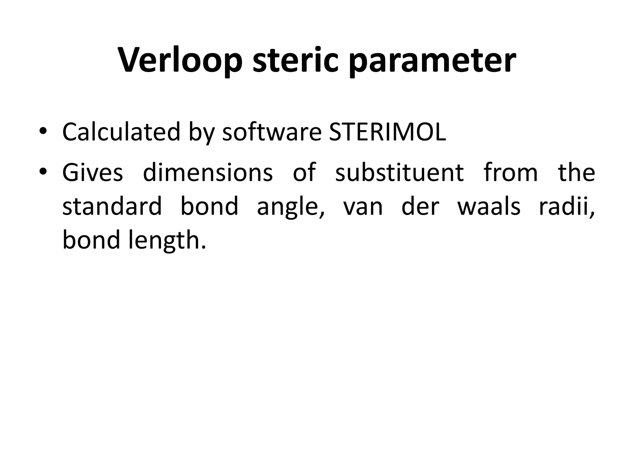 Qsar parameter | PPTX