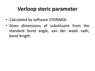 Qsar parameter | PPTX