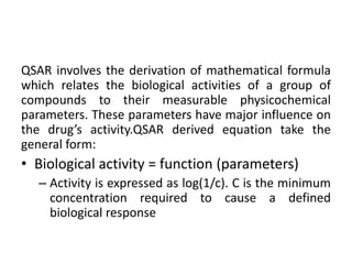 Qsar parameter | PPTX
