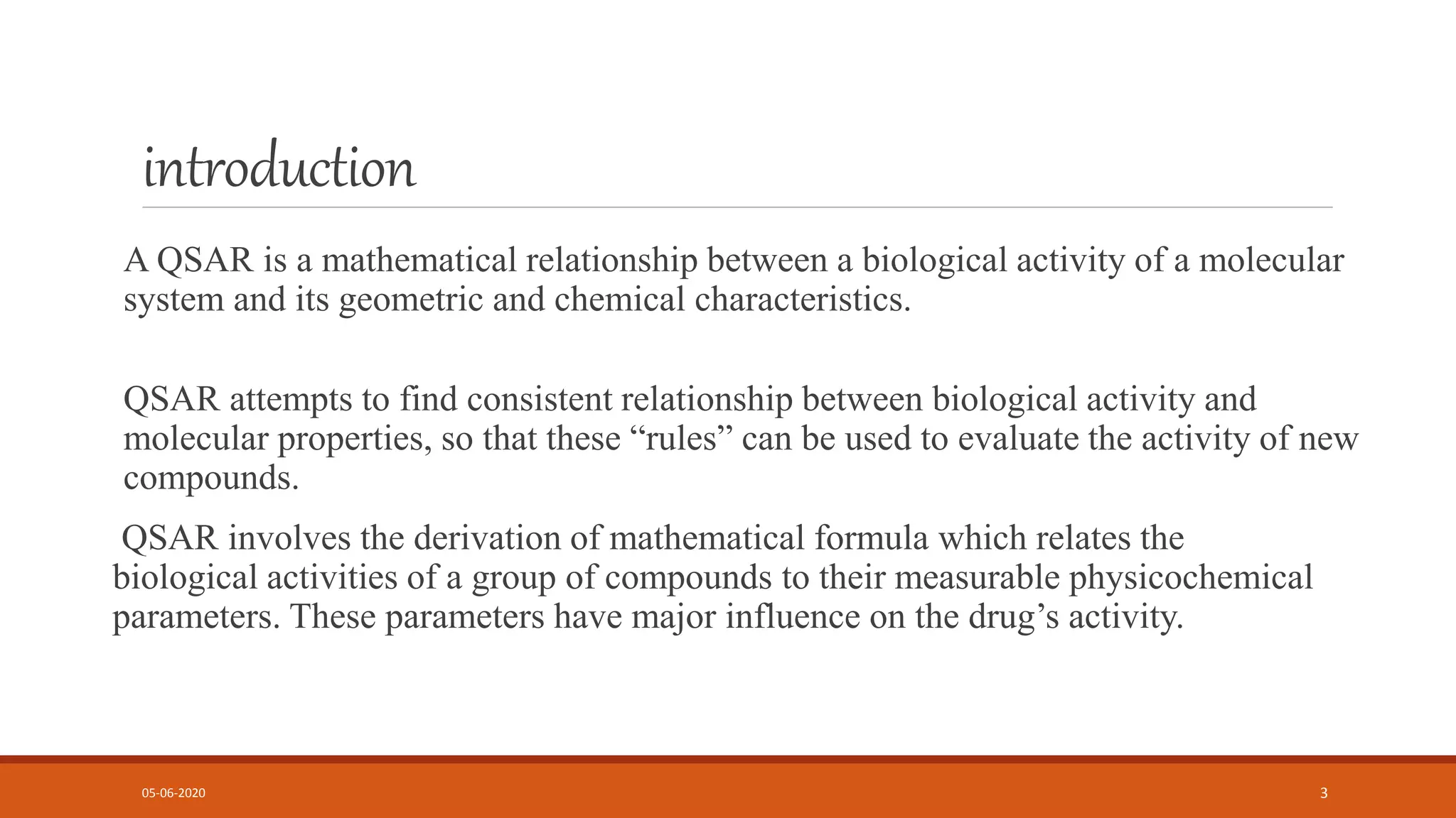 Qsar parameters by ranjeeth k | PPTX
