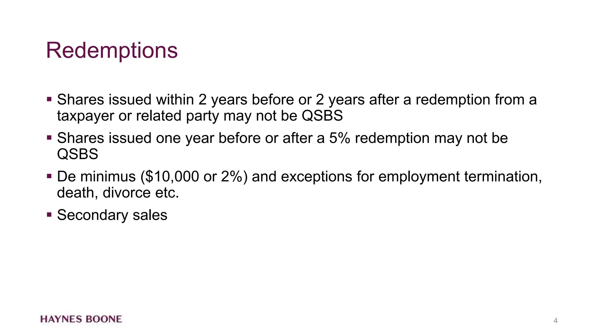 QSBS for startups, Investors and founders | PPTX