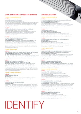 2011 QLD Safety Conference Program | PDF