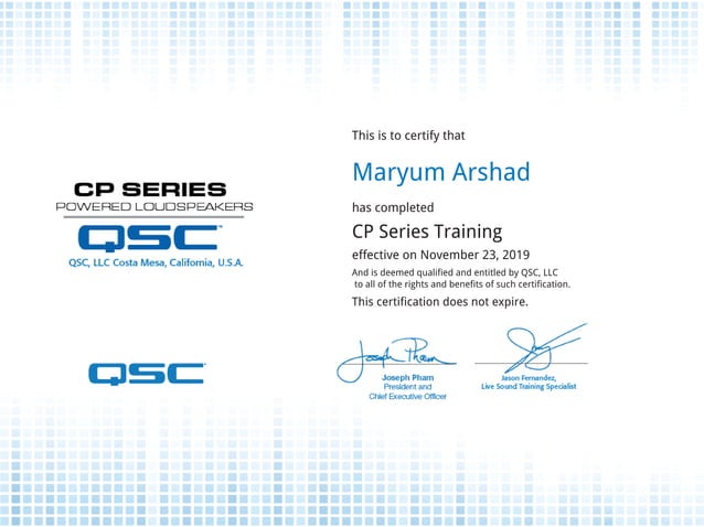 QSC Certified | PDF