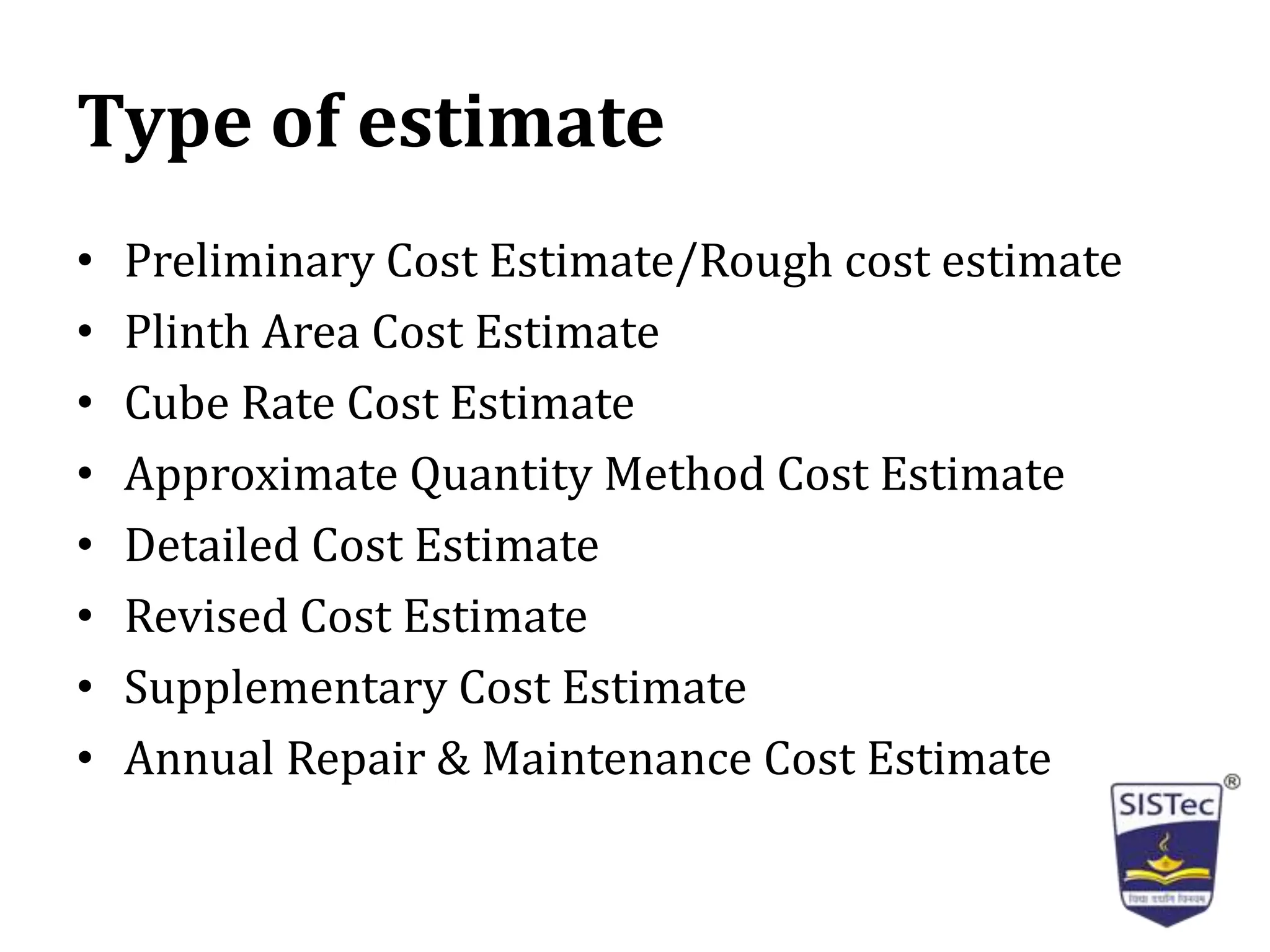 Quantity Survey and Estimation basic terms | PPTX