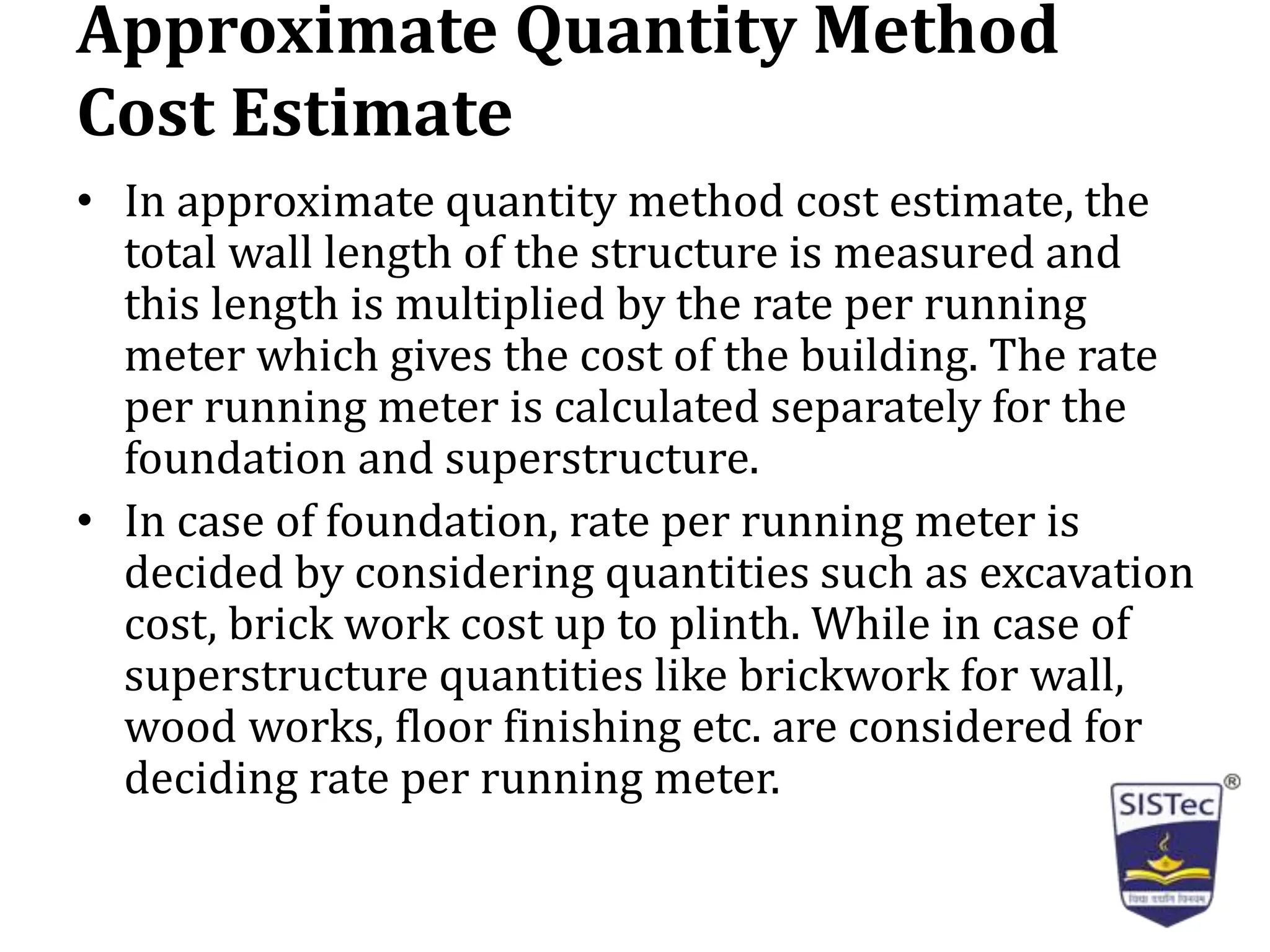Quantity Survey and Estimation basic terms | PPTX