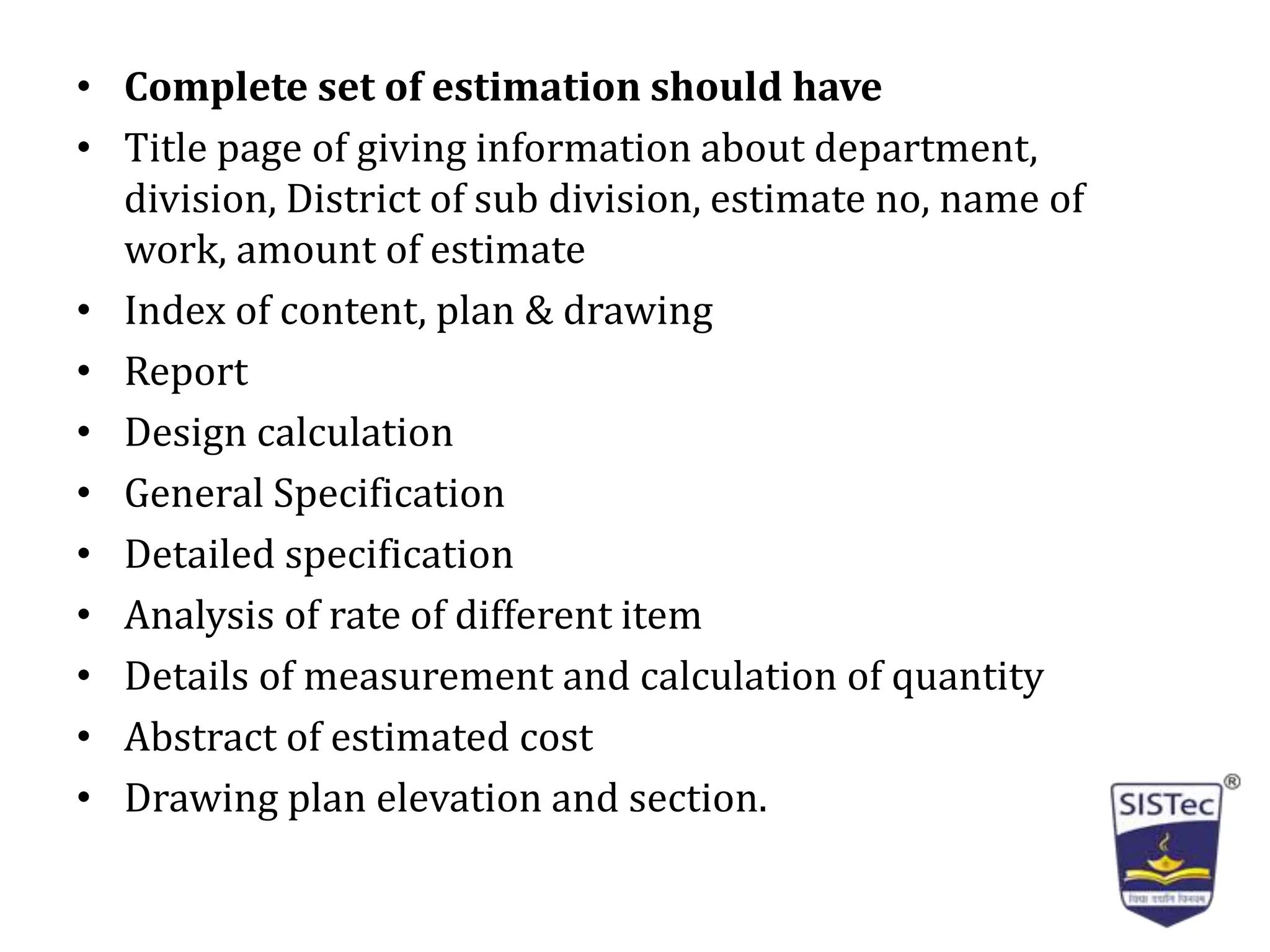 Quantity Survey and Estimation basic terms | PPTX