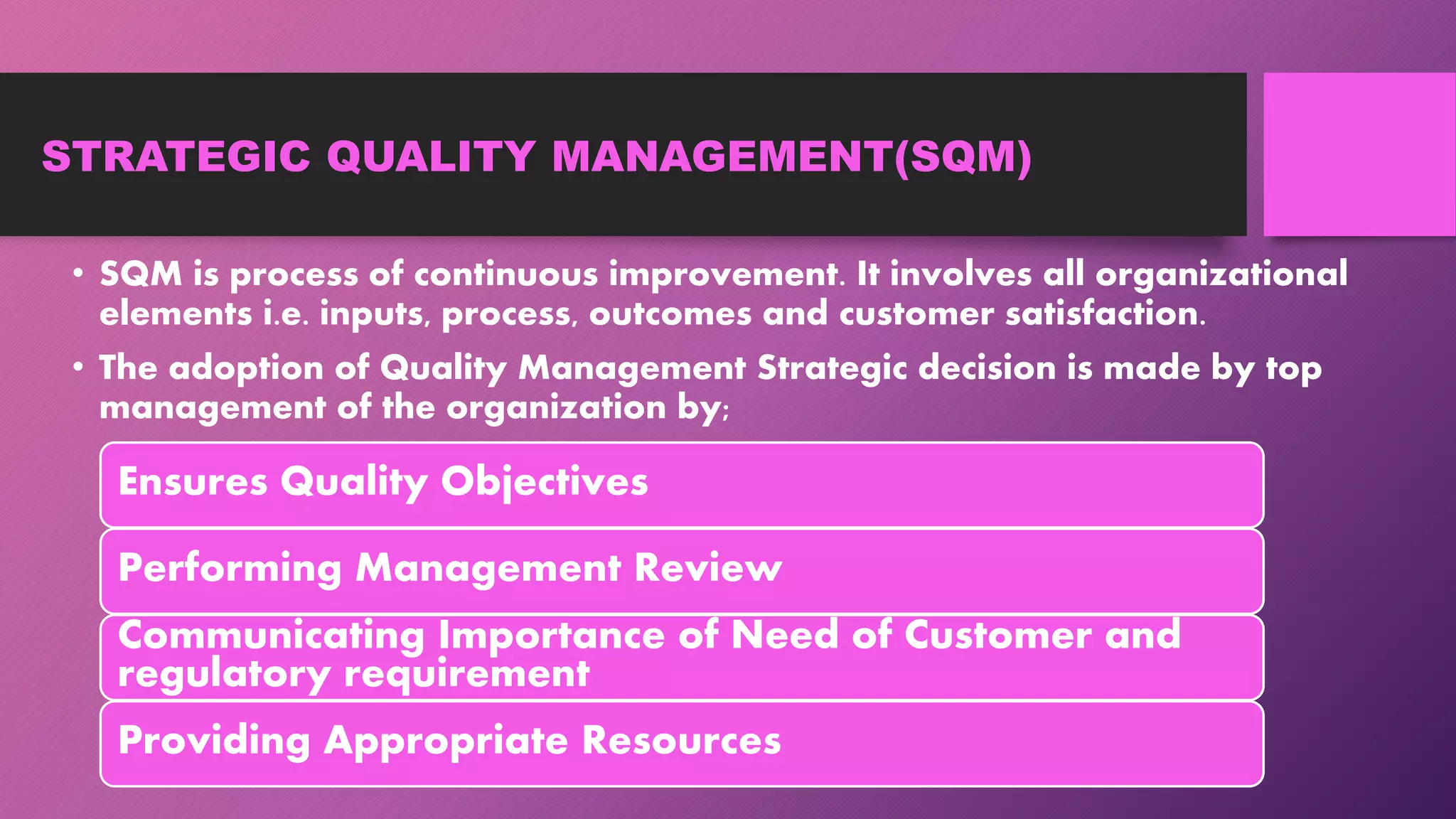 QUALITY AS A STRATEGIC DESIGN. | PPTX