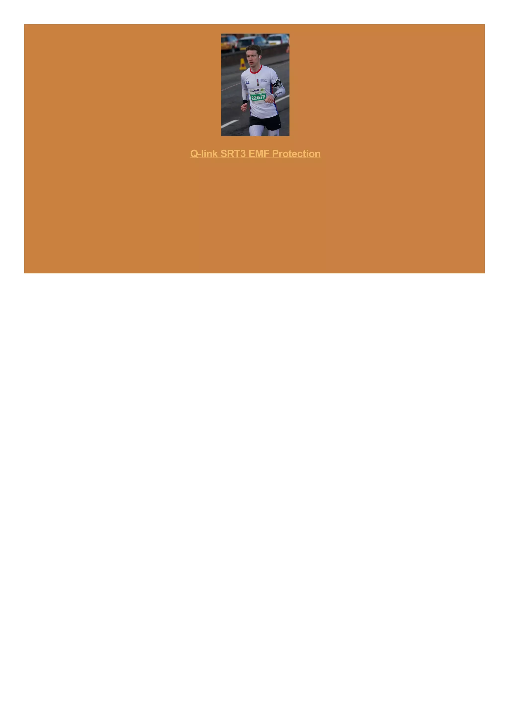 Q-link SRT3 EMF Protection | PDF | Medical Health