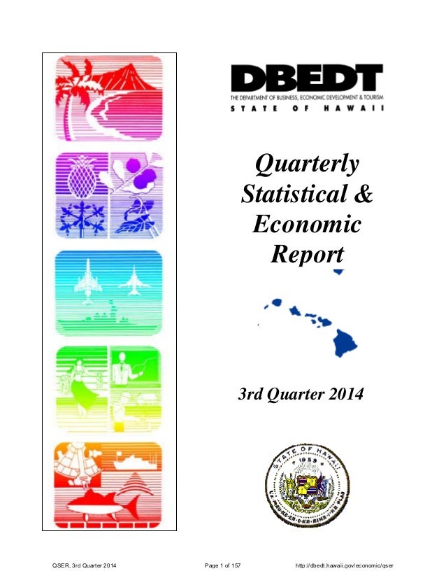 DBEDT's 2014 Q3 Statistical & Economic Report