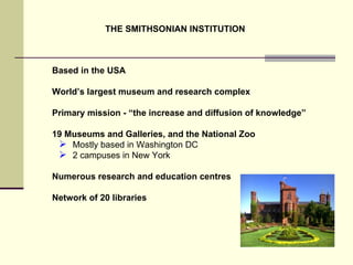 Peter Blondell - Queensland Smithsonian Fellowship | PPT