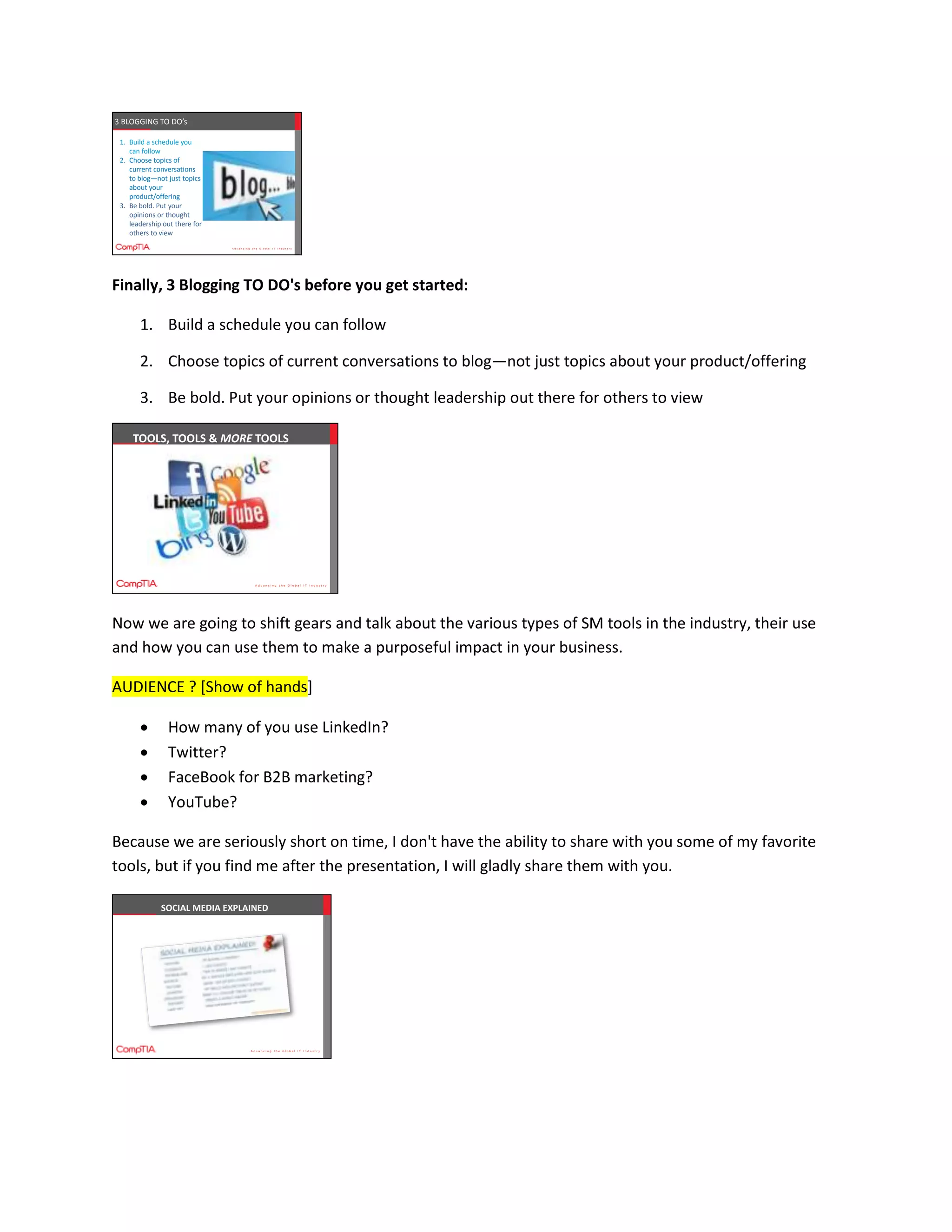 Varnex Social Media Instructor notes | PDF