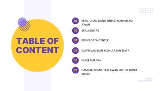Nilai Bisnis Komputasi Awan (Cloud Computing) | PDF
