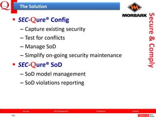 Improve your JD Edwards audit (and your business) with the right ...