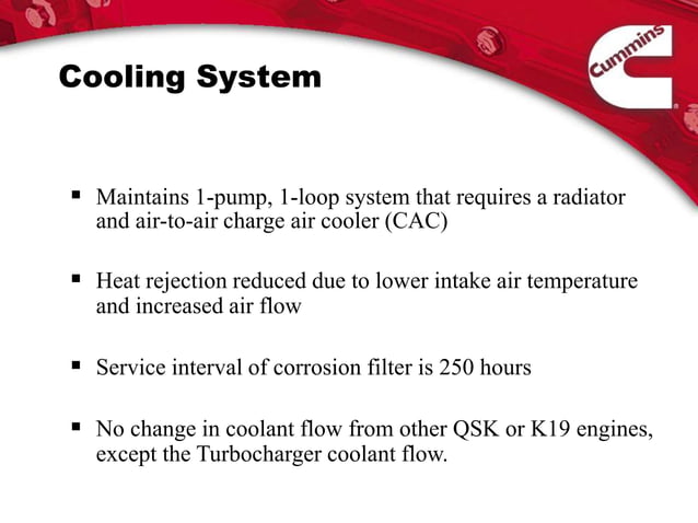 QSK19 CM850 MCRS CUMMINS Engine Jan 2007.ppt | Performance Cars | Auto Type