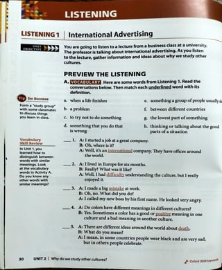 Q Skills LS1 Unit 2 Color Copy.(pdf)( Listening and Speaking) | PDF