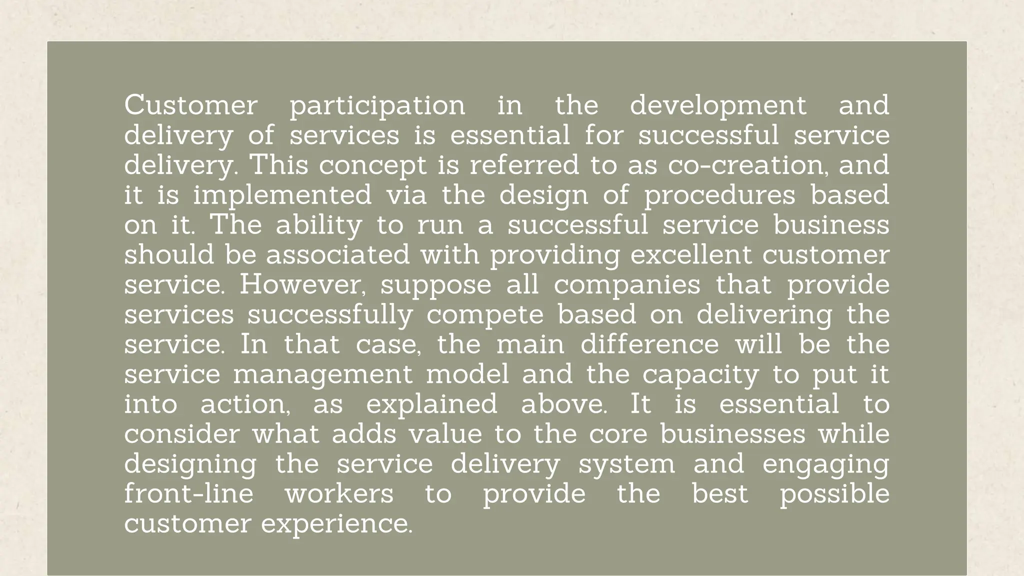 QSM Chap 6 Quality Service Delivery System in Tourism and Hospitality ...