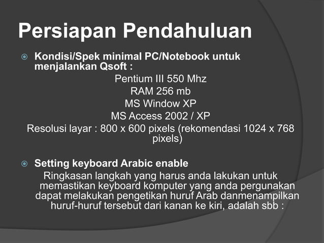 Qsoft tarbiyah | PPT