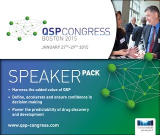 Quantitative Systems Pharmacology Speaker Pack | PDF | Pharmaceutical ...