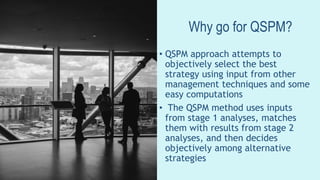 Quantitative Strategic Planning Matrix | PPTX